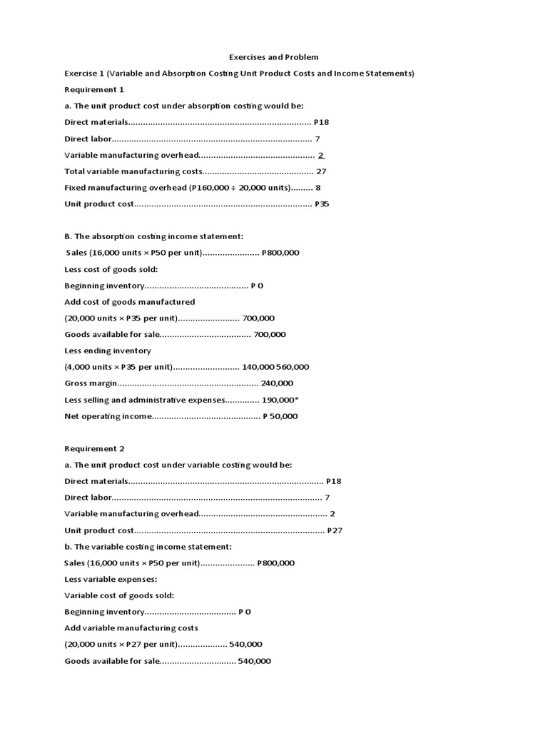 Chapter 10 Exercises | PDF | Cost Of Goods Sold | Inventory