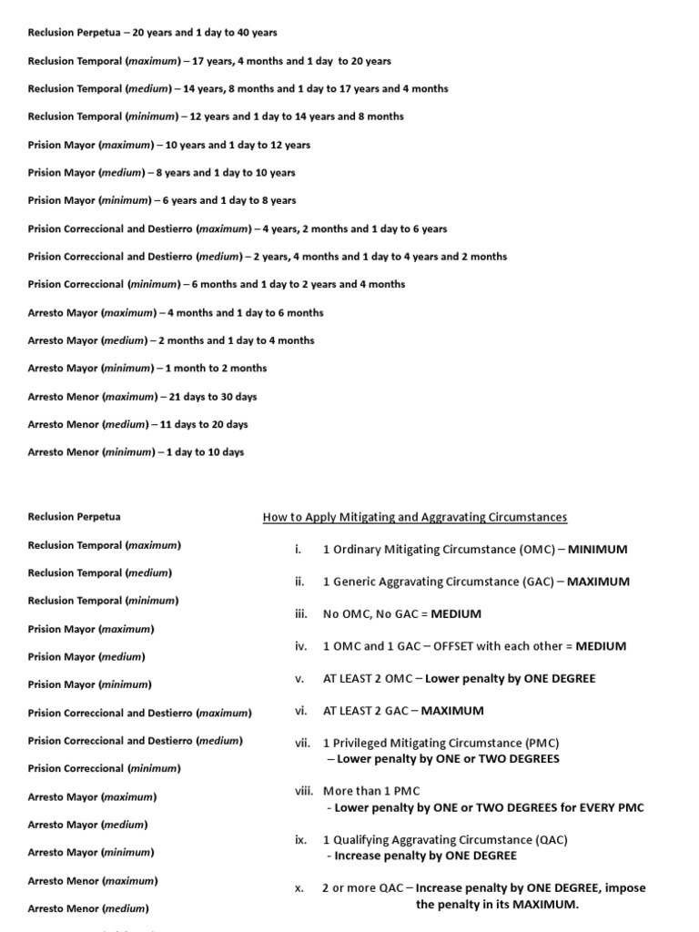 Application of Penalties | PDF | Misconduct | Crime & Violence