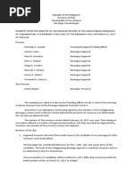 Barangay Assembly Post Activity Report Template | PDF