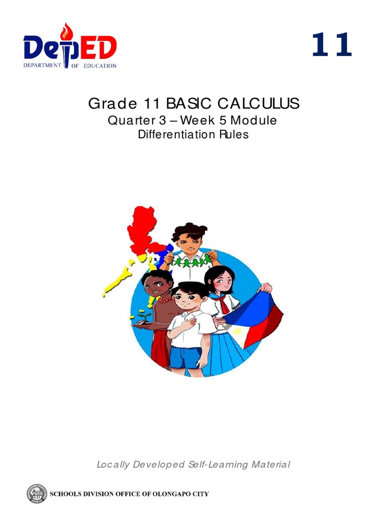 Grade 11 Basic Calculus: Quarter 3 - Week 5 Module | PDF ...