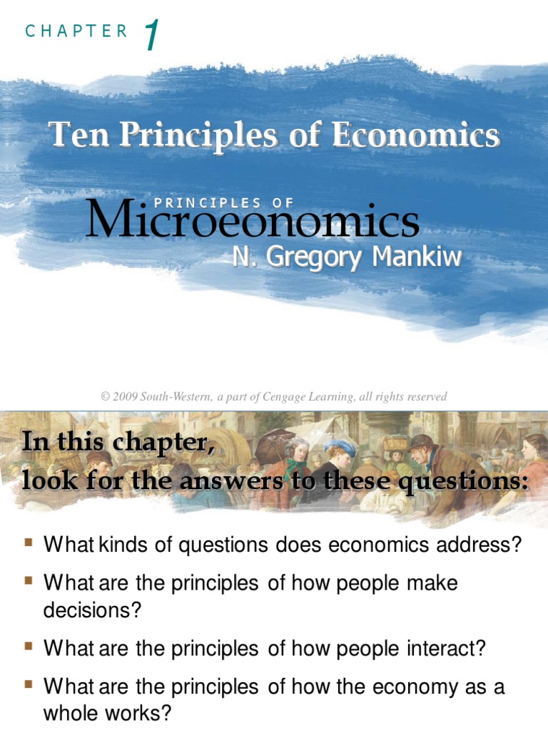 Ten Principles of Economics: Icroeonomics | PDF | Market (Economics ...