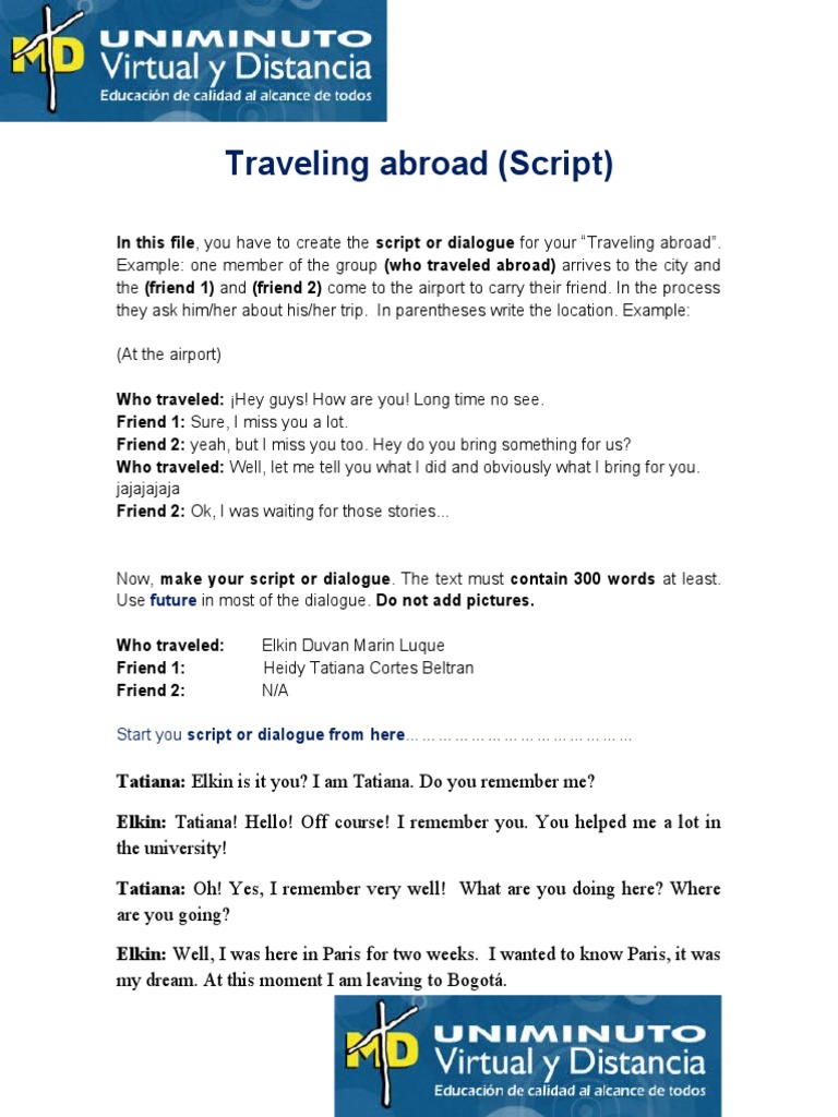 Our Script English 2 | PDF