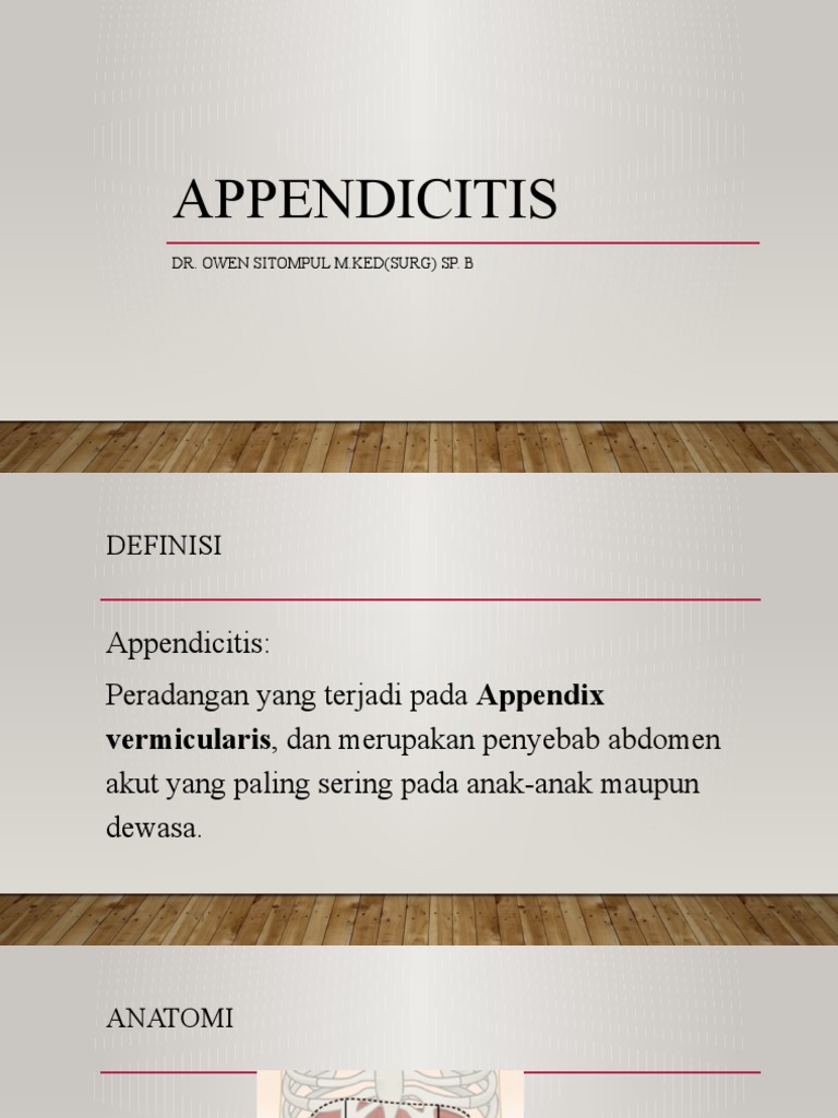 Akurat dan Singkat tentang Appendisitis | PDF
