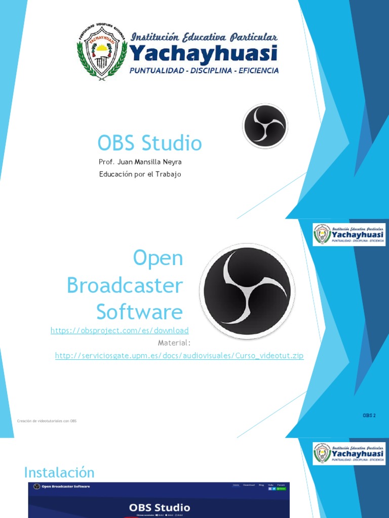 OBS Studio | PDF | Cuadros por segundo | Micrófono
