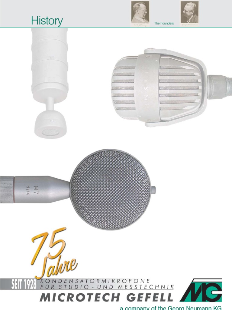 History of Neumann Gefell Microphones | PDF | Microphone | Sound Technology