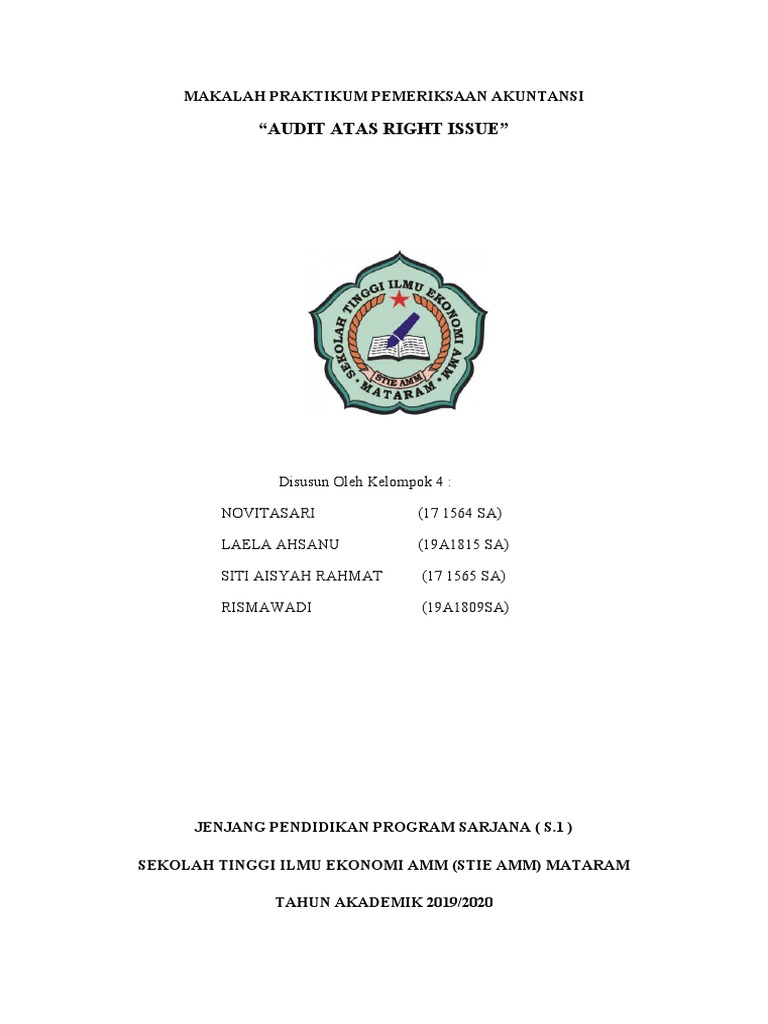 Audit Atas Right Issue | PDF