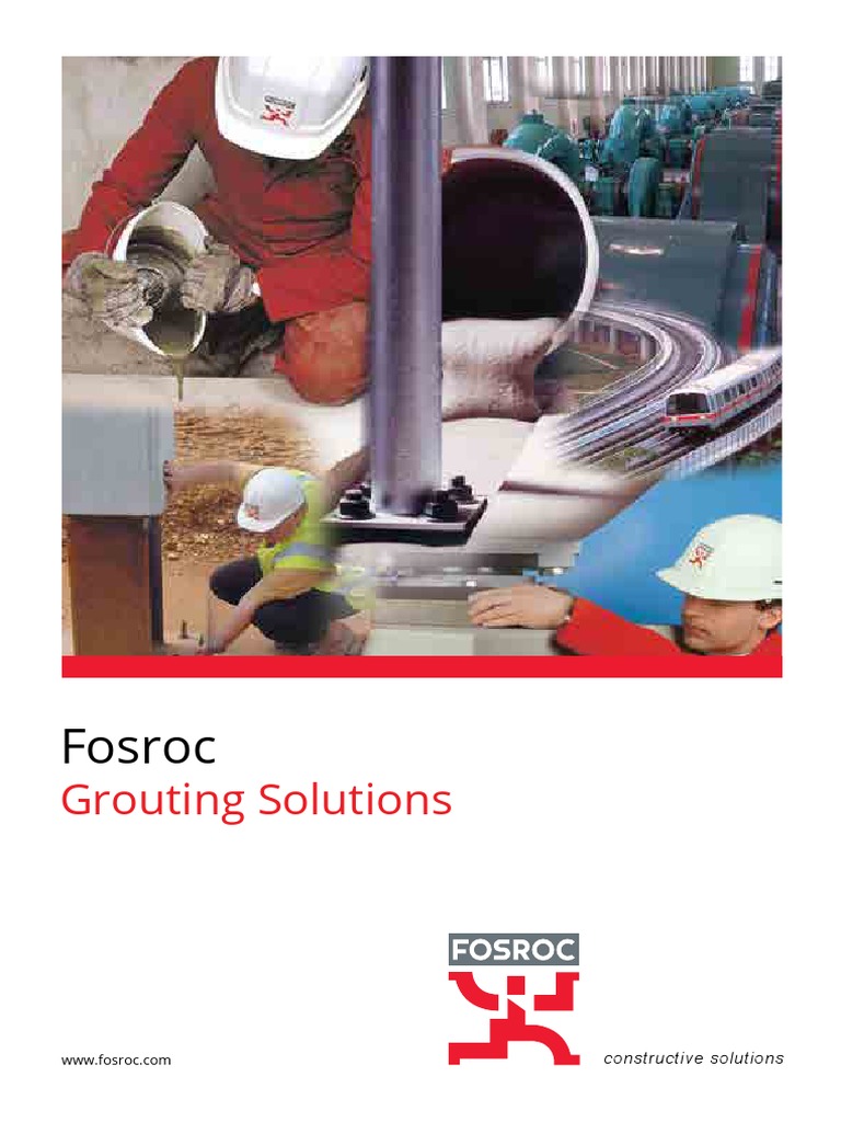 Fosroc: Grouting Solutions | PDF | Prestressed Concrete | Precast Concrete
