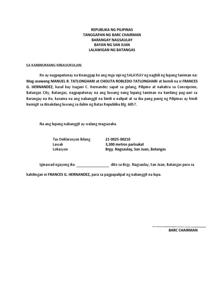 Republika NG Pilipinas PDF