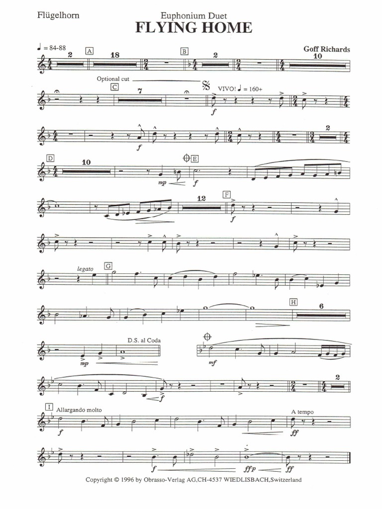 Goff Richards - Flying Home - Horns | PDF