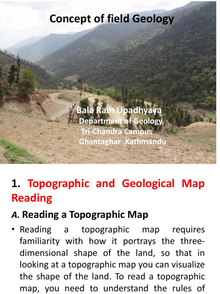 Field Geology and Map Reading Techniques | PDF | Contour Line | Geology