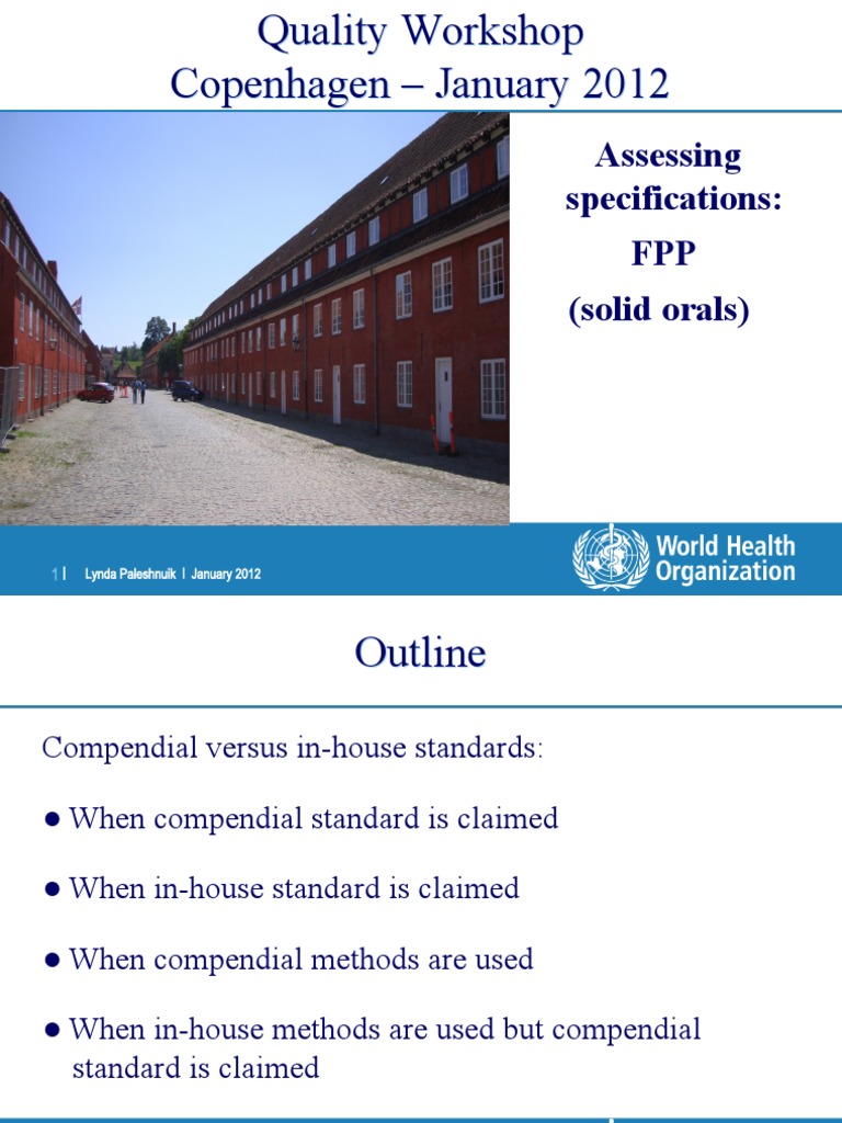 2-3 Assessing Specs - FPP | PDF | Tablet (Pharmacy) | Assay