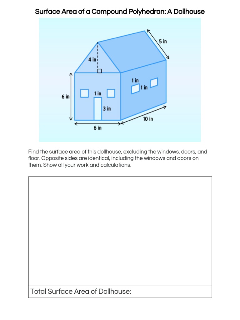 Surface Area of A Compound Polyhedron | PDF