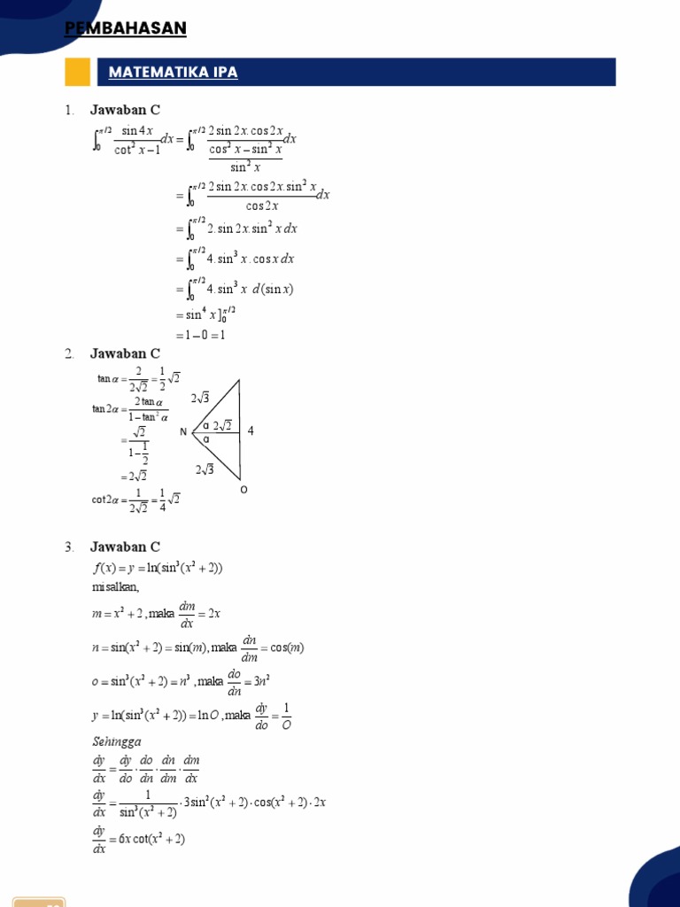 Pembahasan TKA Paket1 | PDF