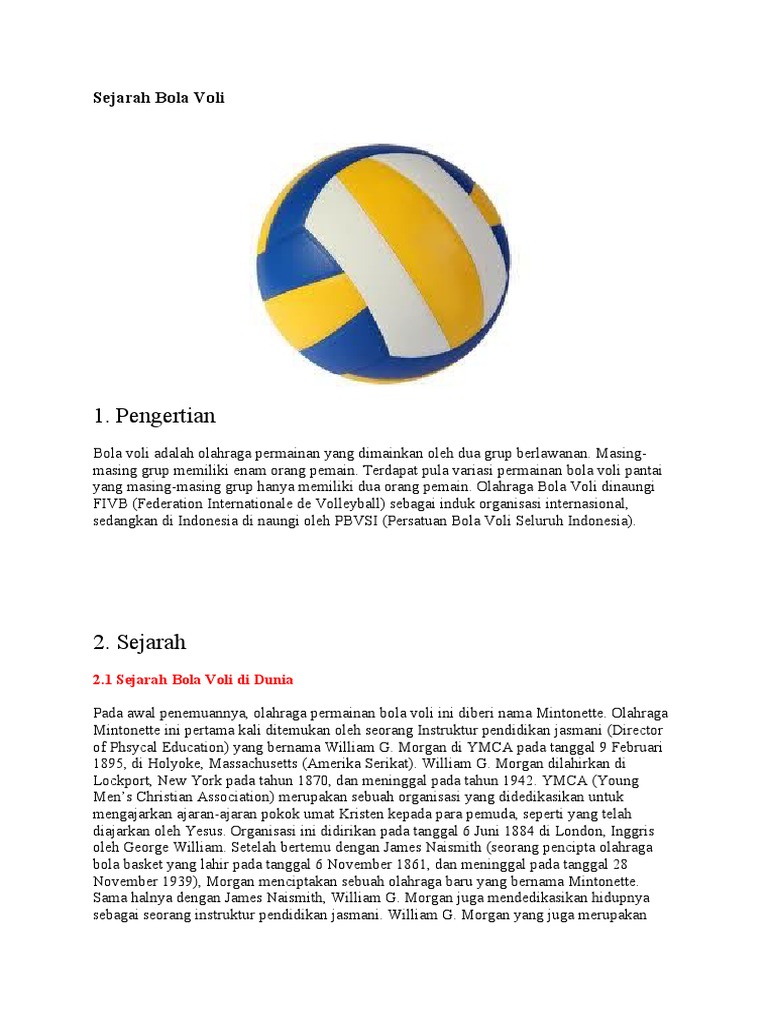 Sejarah Bola Voli | PDF
