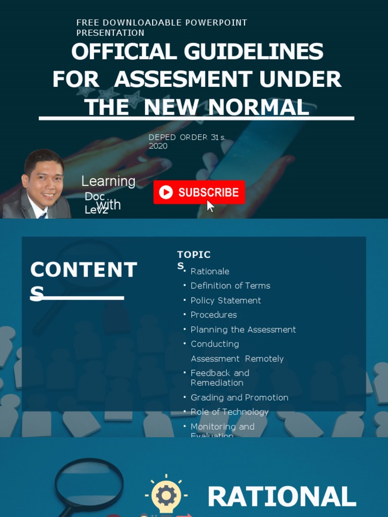 Assessment Guidelines Under The New Normal Powerpoint PResentation ...