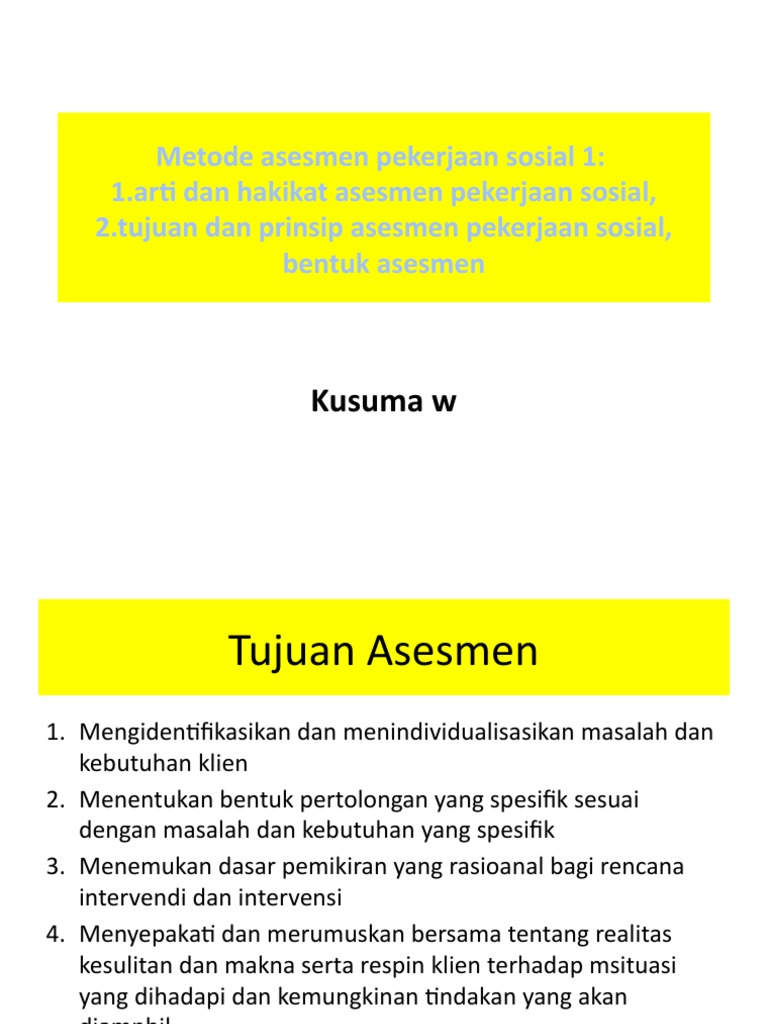 2 Metode Asesmen | PDF