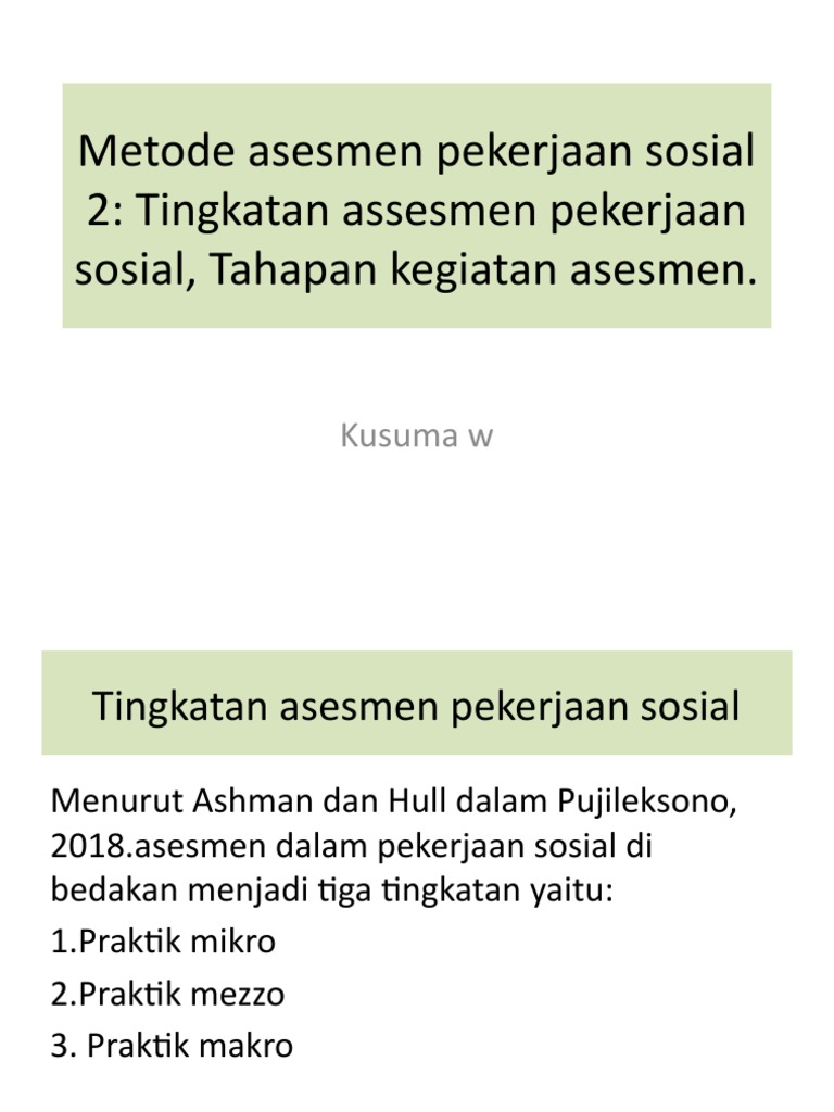 3 Metode Asesmen | PDF