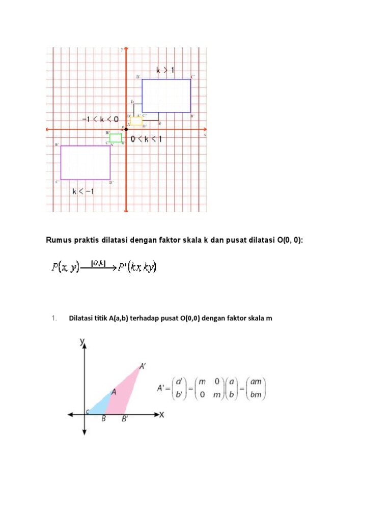 Rumus Dilatasi dengan Faktor Skala | PDF