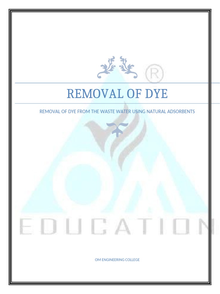 DE 4th Sem Project | PDF | Adsorption | Membrane