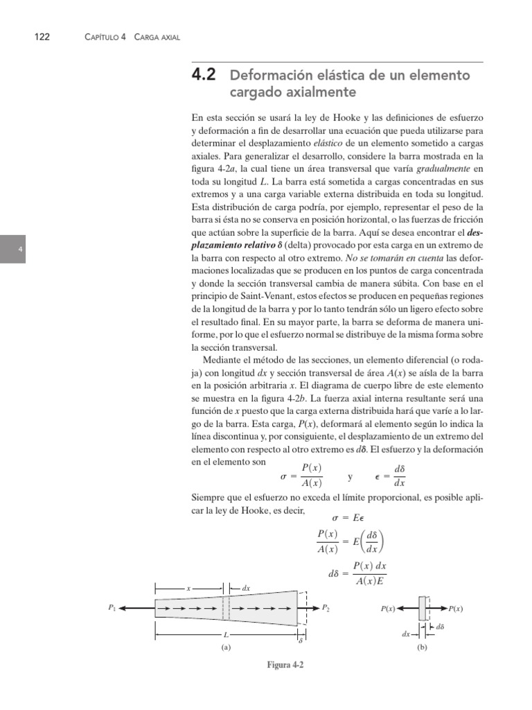 Deformación Elástica Axial: Ley de Hooke | PDF | Elasticidad (Física ...