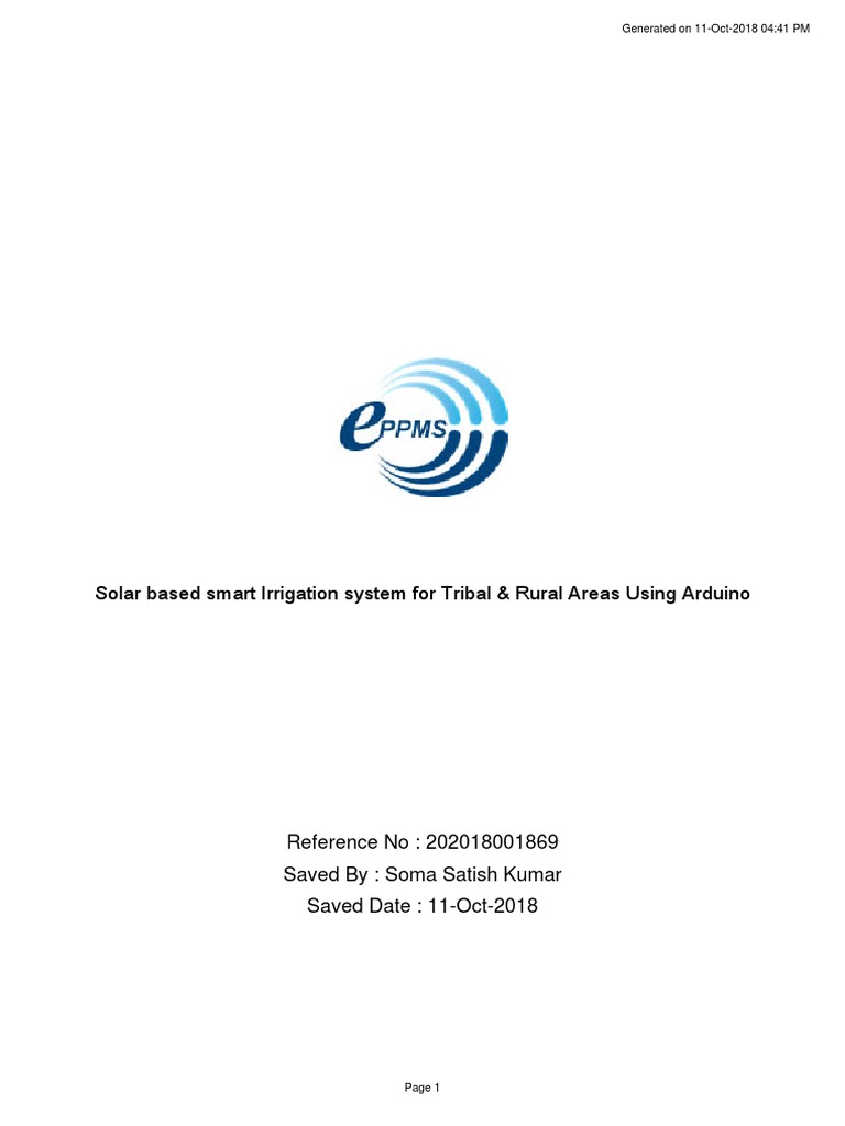 Designing an Affordable Solar Powered Smart Irrigation System Using ...