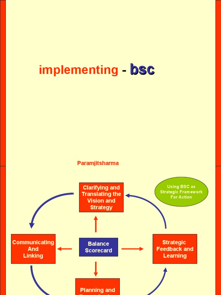 Implementation of Balanced Scorecard | PDF | Strategic Management ...