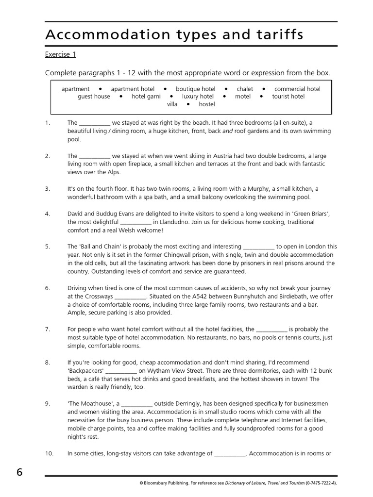 Check Your English Vocabulary For Travel Part 2 | PDF | Airlines | Hotel