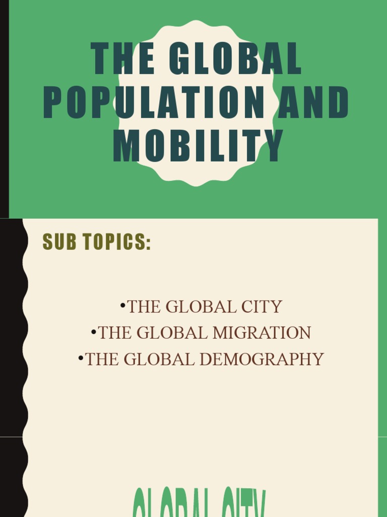 Lesson 4 Demography Migration | PDF | Human Migration | Demography