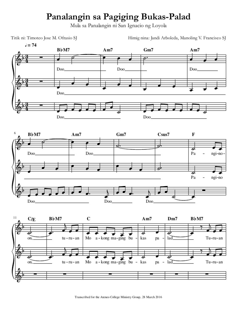 Panalangin Sa Pagiging Bukas Palad | PDF