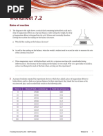 Mole Calculation IGCSE Chemistry Worksheet | PDF | Mole (Unit) | Chlorine
