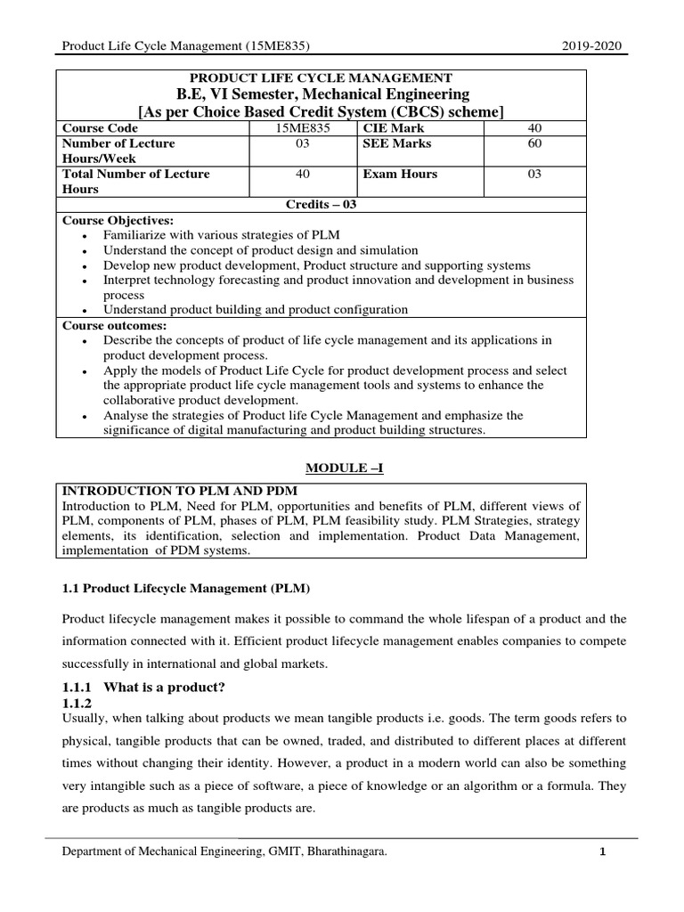 15me835 PLCM Module 1 | PDF