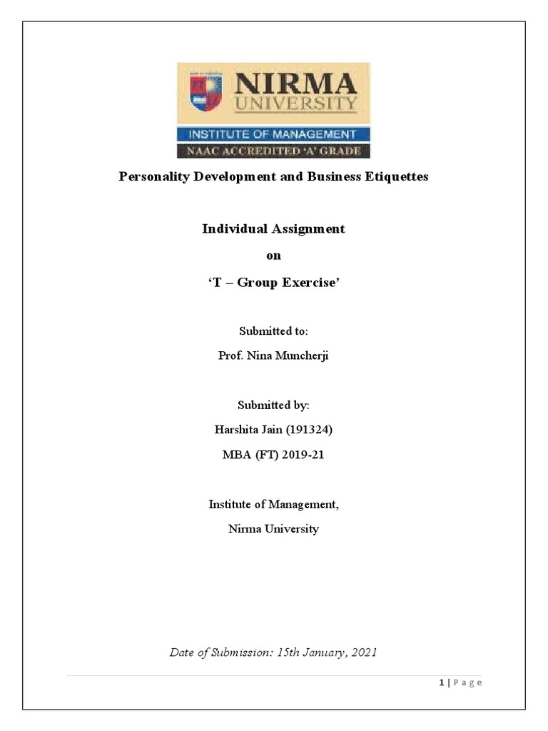 Harshita Jain PDBE IA | PDF | Social Psychology | Psychology