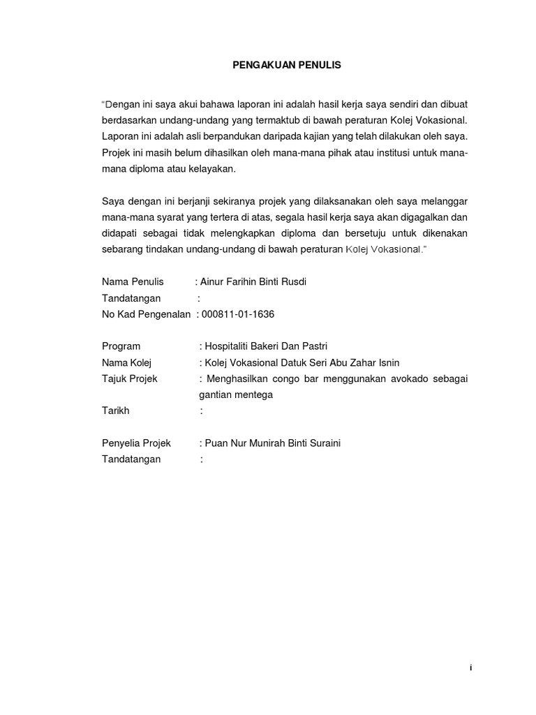 Contoh Penulisan Pta | PDF | Karier & Perkembangan | Bisnis