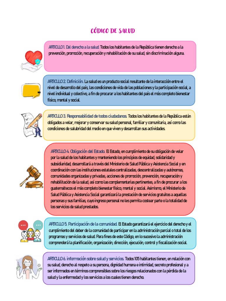 Código de Salud | Descargar gratis PDF | Trabajo Social | Bienestar