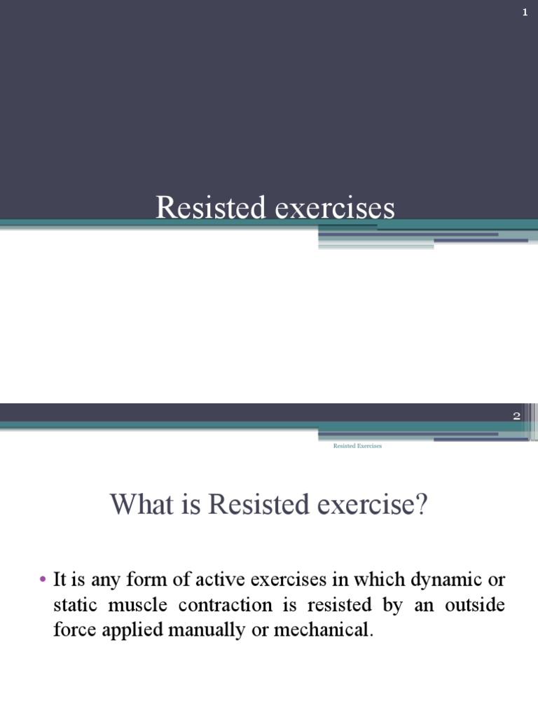 Resisted Exercise | Download Free PDF | Strength Training | Muscle ...