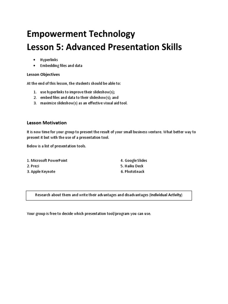 EmTech Module Week7 | PDF | Hyperlink | Microsoft Excel