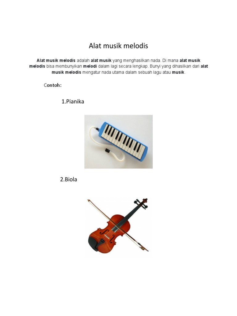 Panduan Alat Musik untuk Siswa | PDF | Seni