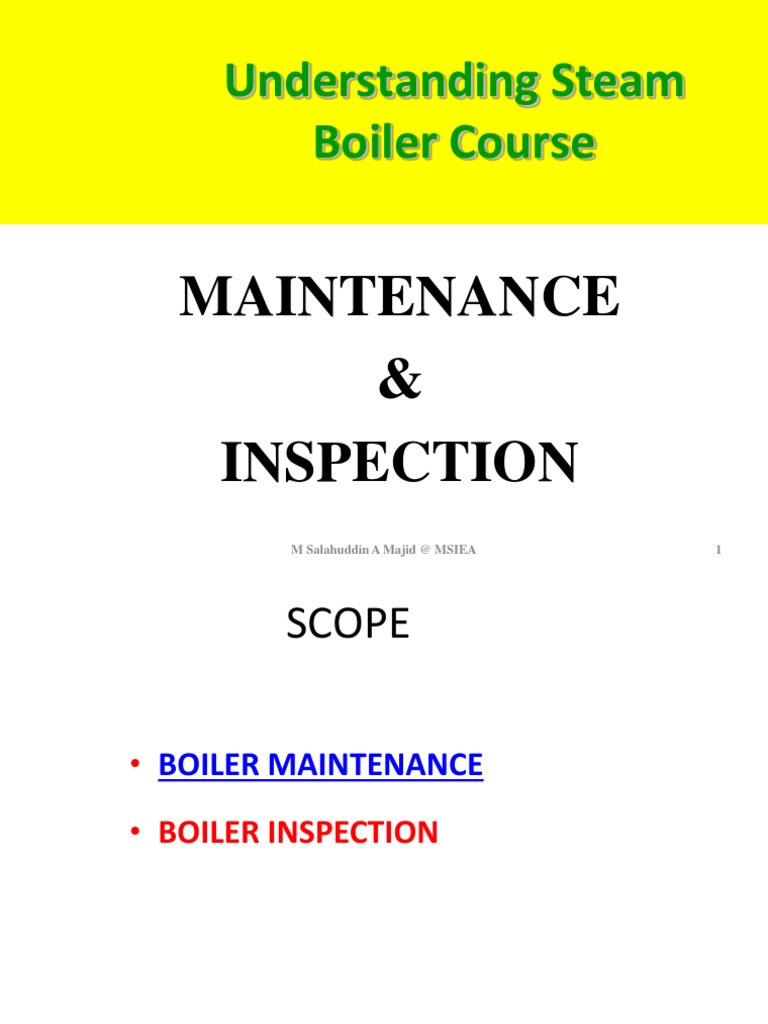 Boiler Maintenance & Inspection | PDF | Nondestructive Testing | Boiler
