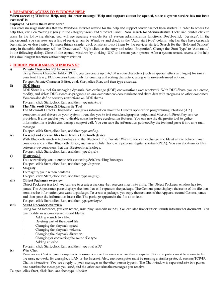 Win XP | PDF | Windows Registry | Computer File