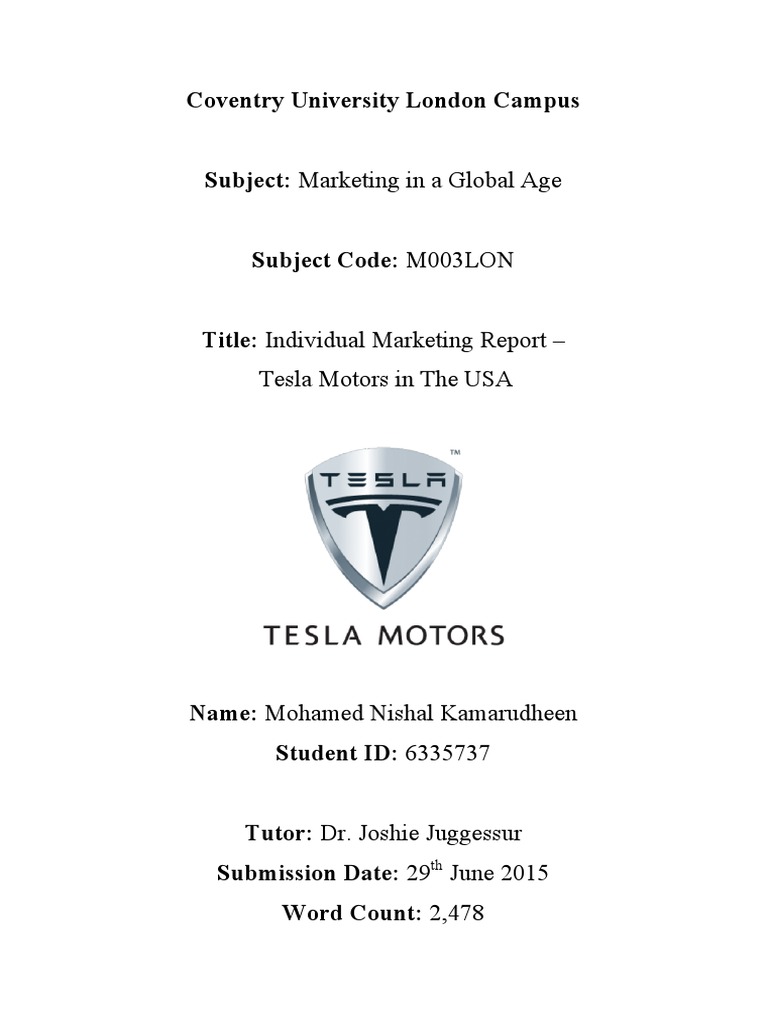 Tesla's Innovative Marketing Strategy | PDF | Tesla Model S | Electric ...