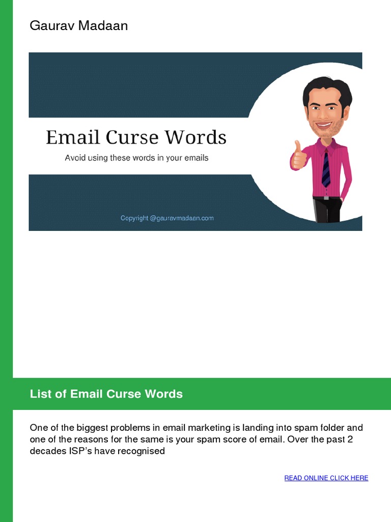 List Email Curse Words | PDF | Email Spam | Mortgage Loan