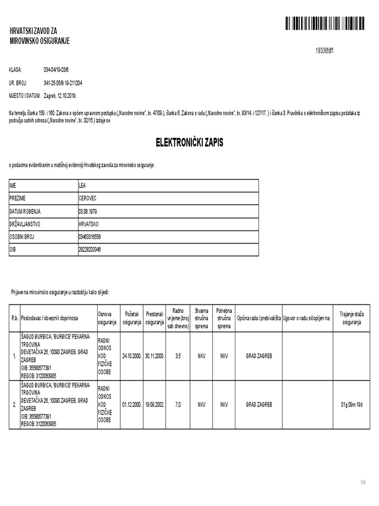Elektronicki Zapis | PDF