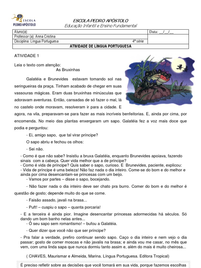 Atividades 4 Serie Textos | Download grátis PDF | Idiomas