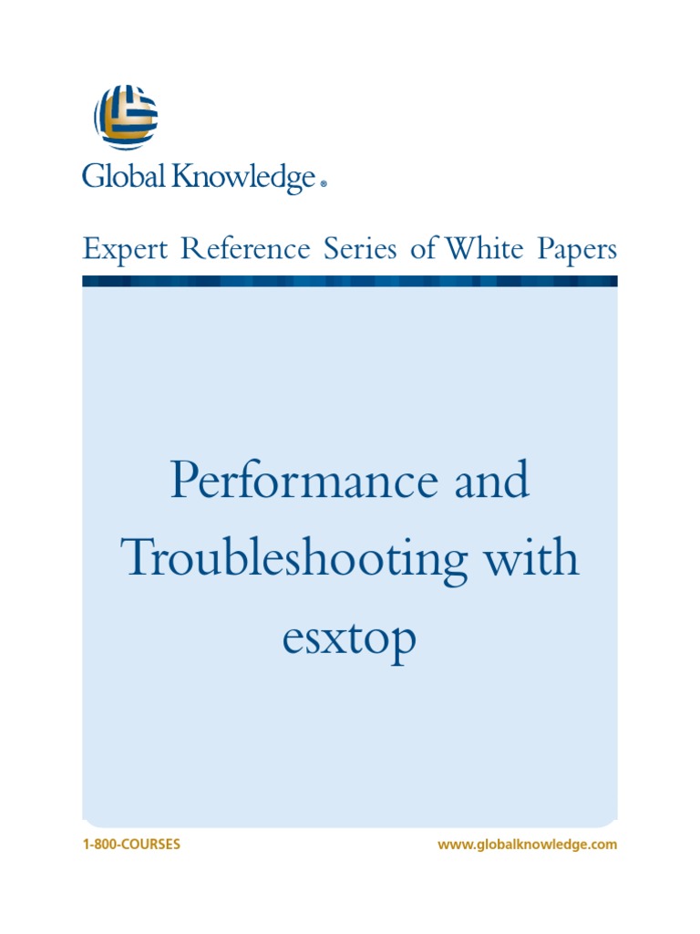 WP VM Performance and Troubleshootinng Esxtop | PDF | Command Line Interface | System Software