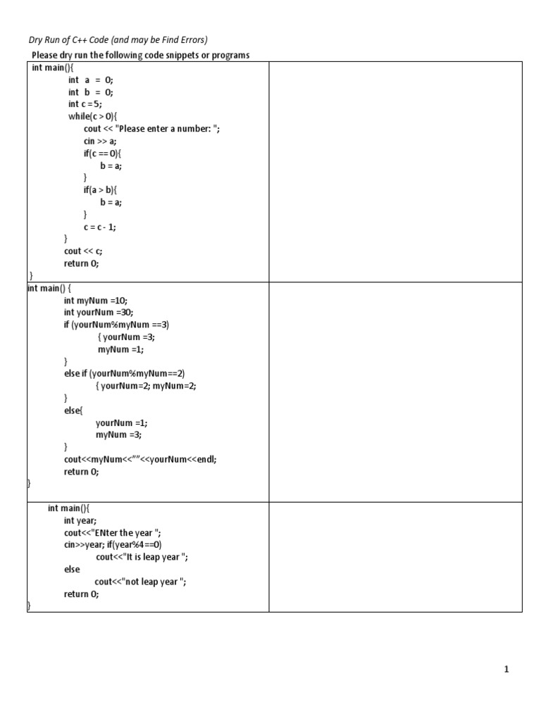Dryrun Practice Questions | PDF | Computer Programming | Software ...