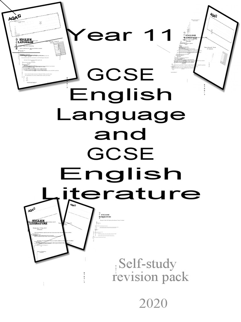Year 11 Gcse English Language and Gcse English Literature: Self-Study ...