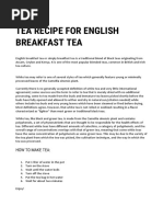 How To Make A Cup of Tea Flowchart | PDF