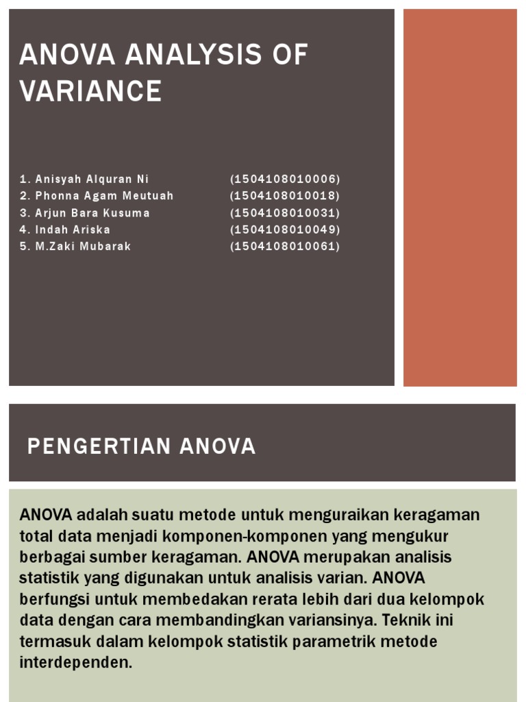 Anova Analysis of Variance (Contoh 2) | PDF | Metode & Bahan Ajar
