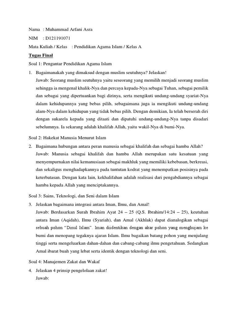 D121191071 - Muhammad Arfani Asra | PDF
