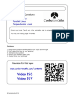 Corbettmaths: Equation of a Line Practice | PDF | Line (Geometry ...